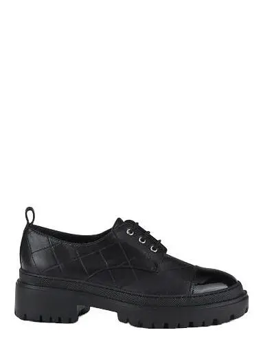 Agl Mary Quilted Lace-up - Black