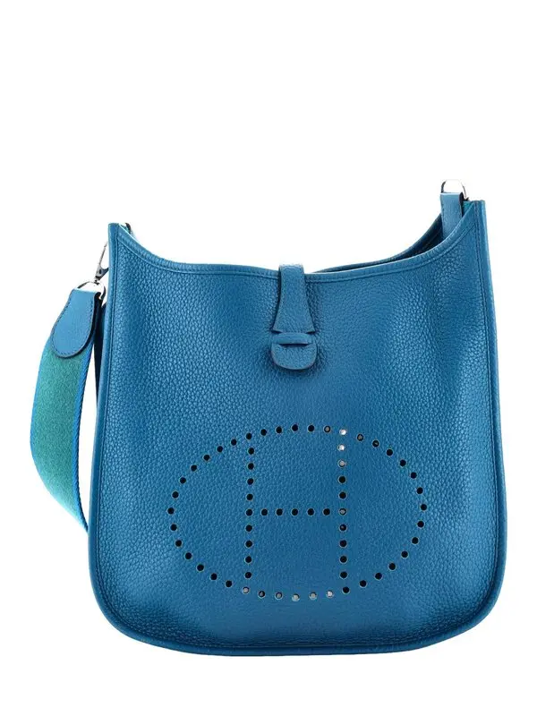 HERMES Evelyne Bag Gen Iii Clemence Pm - Bleu Izmir