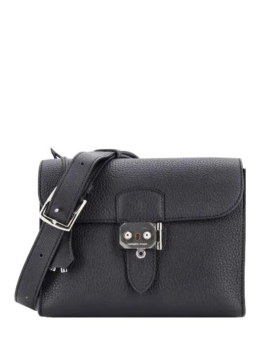 Hermès Sac A Depeches 21 Messenger Bag - Black