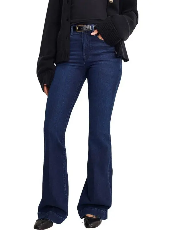 Good American Good Legs High Waist Flare Jeans - Indigo1150