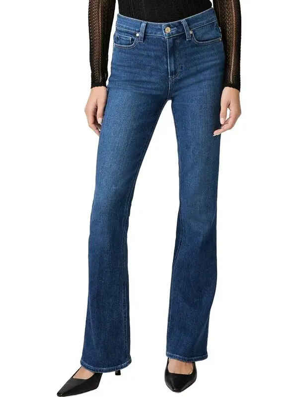 Paige Laurel Canyon High-waist Bootcut Jeans - Aerial