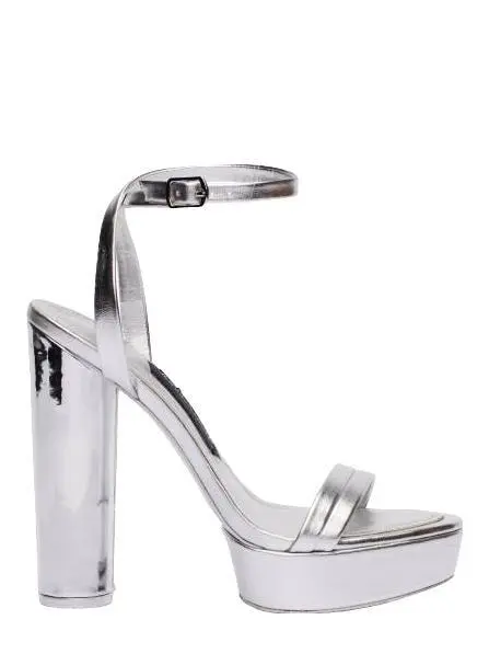 JESSICA RICH Platform Sandal - Silver