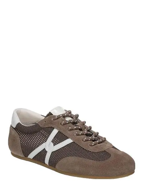 Veronica Beard Riviera Mesh Lace-up Sneakers - Bark