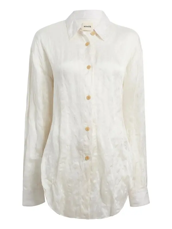 Khaite Goya Button-up Shirt - Chalk