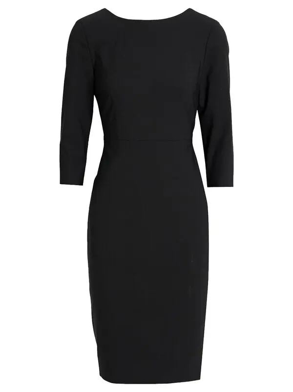 Theory Varetta Wool-blend Dress - Black