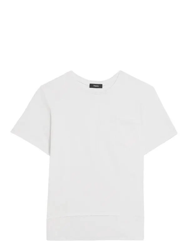 Theory Apex Pima Cotton-jersey T-shirt - White