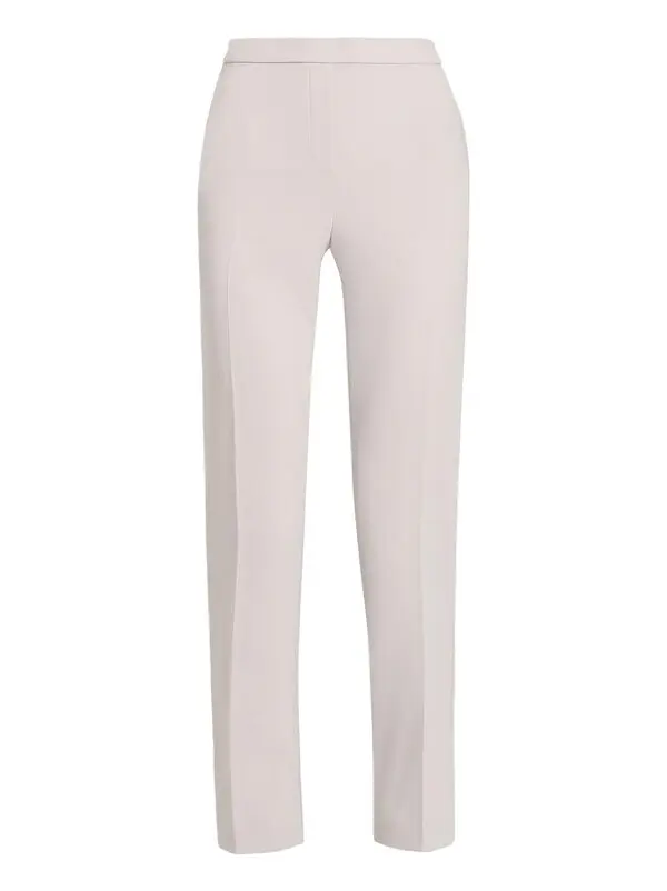Theory Treeca Crepe Slim-leg Pants - Ecru