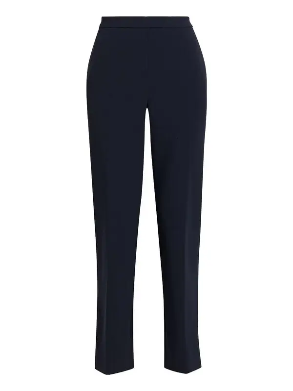Theory Treeca Crepe Slim-leg Pants - Navy