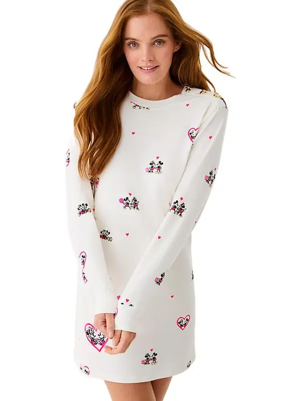 Lilly Pulitzer® Ballad Long Sleeve Dress - Coconut Disney Half Drop