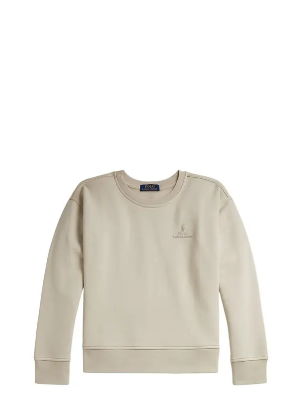 Ralph Lauren Oversized Logo Fleece Sweatshirt - Classic Stone