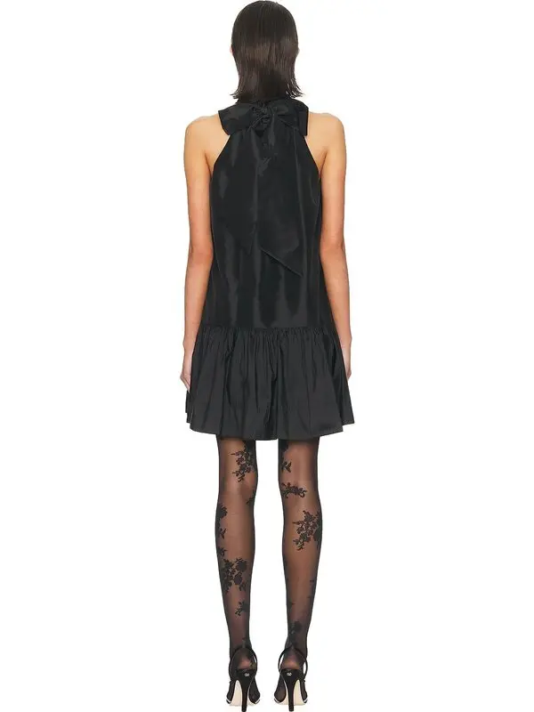 Simkhai Hope Bow Tie Mini Dress - Black