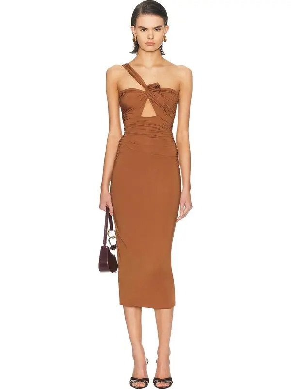 MAYGEL CORONEL Arcano Dress - Cocoa Brown