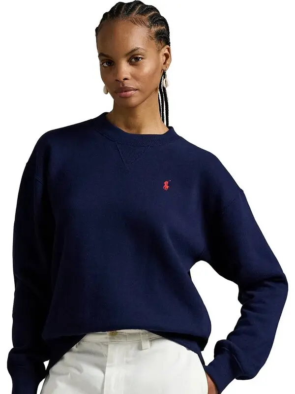 Ralph Lauren Relaxed Fleece Crewneck - Cruise Navy