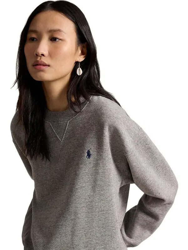 Ralph Lauren Relaxed Fleece Crewneck - Dark Vintage Heather