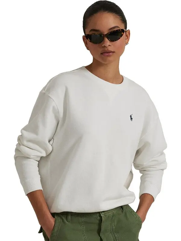 Ralph Lauren Fleece Crewneck - White