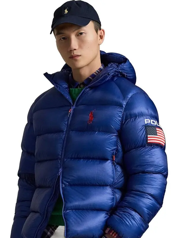 Ralph Lauren The Hawthorne Flag Down Jacket - Sapphire Star