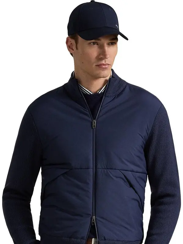 Ralph Lauren Performance Hybrid Full-zip Sweater - Navy Combo