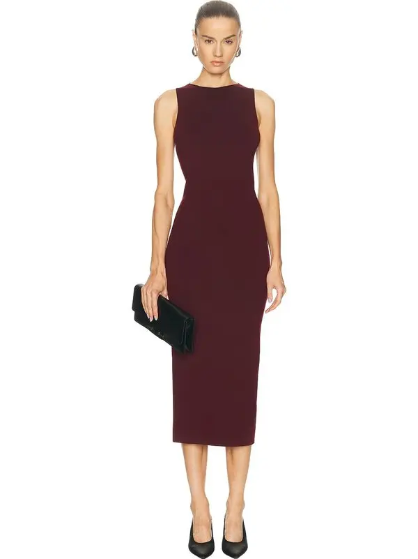 HIGH SPORT Devin Midi Dress - Wine