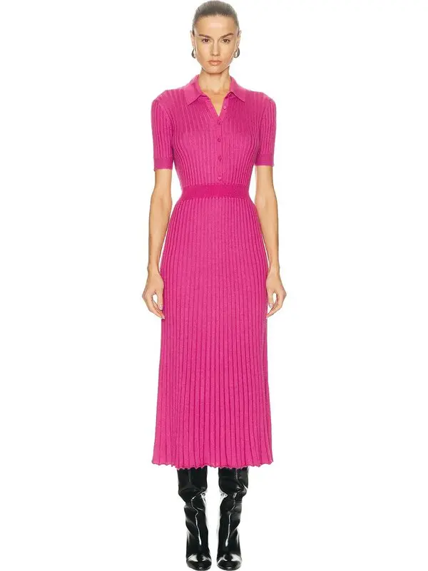 Gabriela Hearst Amor Dress - Fuchsia