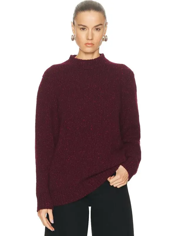 Gabriela Hearst Alfie Sweater - Bordeaux & Fuchsia