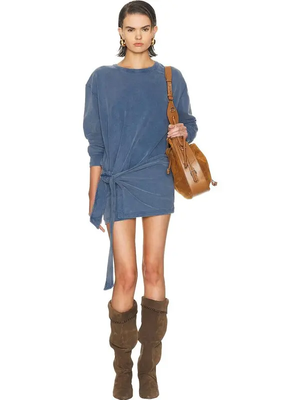 Isabel Marant Zae Knit Jersey Dress - Indigo