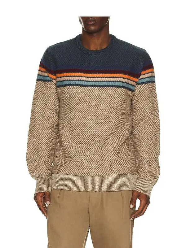 Faherty Brand Donegal Crew Neck Sweater - Twilight Sky Ombre