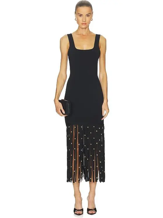 Simkhai Romelia Midi Dress - Black