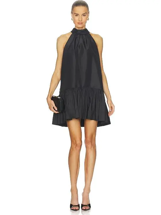 Simkhai Hope Bow Tie Mini Dress - Black