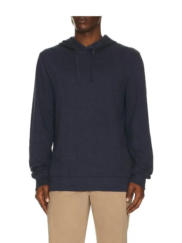 Faherty Brand Legend Sweater Hoodie - Brighton Navy Twill