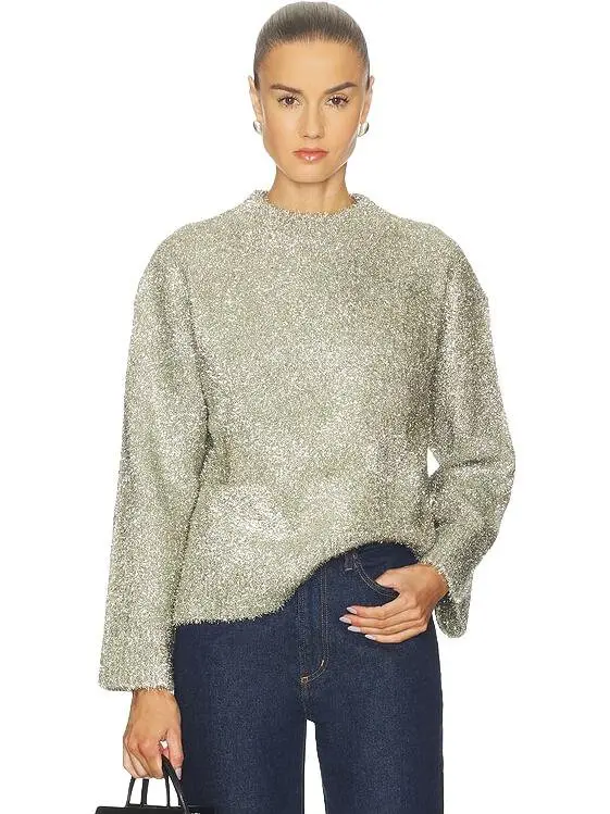 SIMONMILLER Cher Tinsel Knit Sweater - Satellite Silver