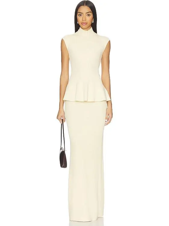 LOVERS AND FRIENDS X Christina Elezaj Florie Maxi Dress - French Vanilla