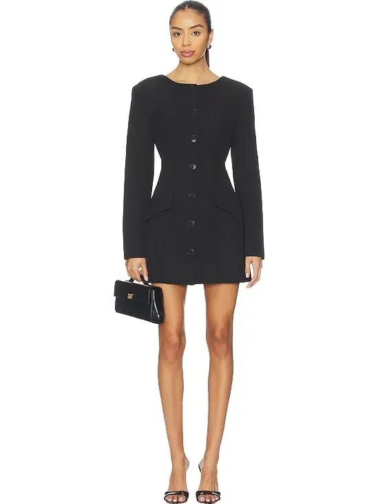 Nbd X Christina Elezaj Amina Blazer Mini Dress - Black