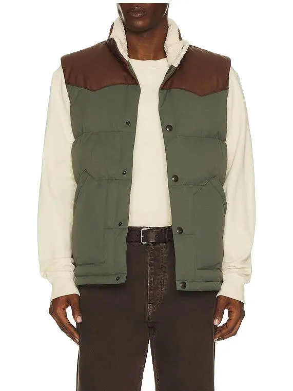 Faherty Brand Range Down Vest - Pine Ridge