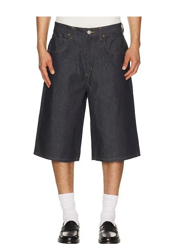 AGOLDE Fusion Skater Short - Black