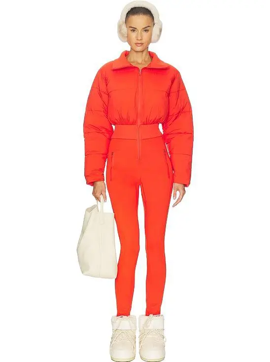 Free People Downhill Diva Ski Suit - Flame