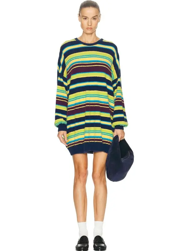 American Vintage Pluzy Sweater - Rayures Multicolores