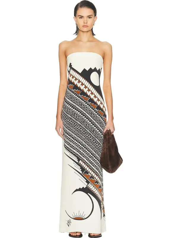 HEIRLOME Alex Jurado Dress - Ivory, Black, Sienna, & Multi