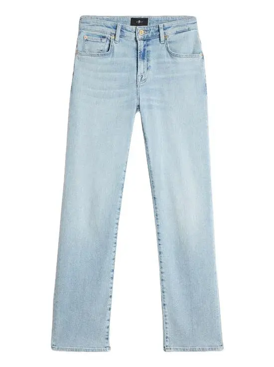 7 For All Mankind Luxe Vintage Calie Straight Leg Jeans - Denim