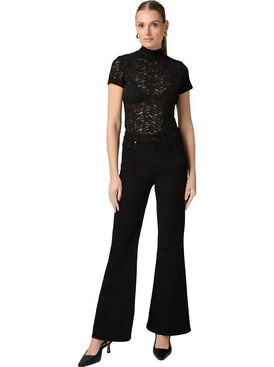 Paige Marlow Skimmer Flare Jean - Black