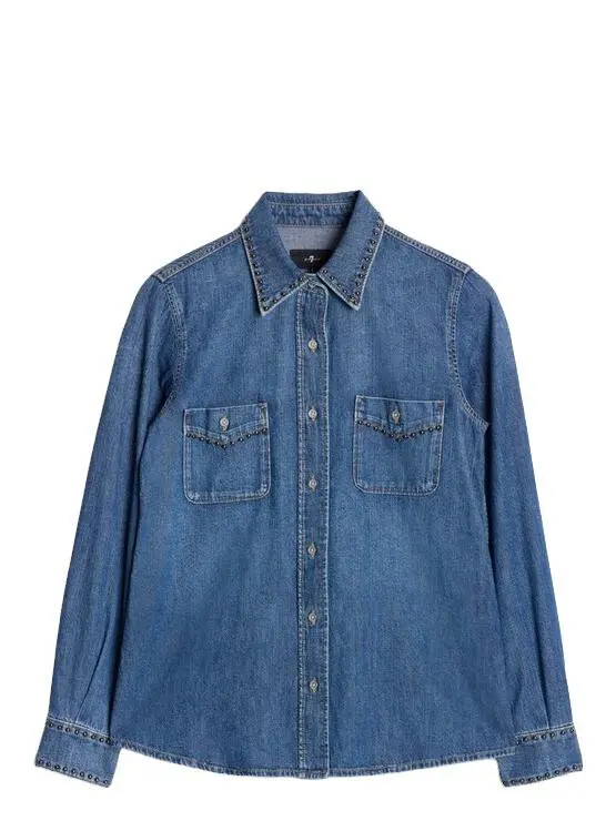7 For All Mankind Western Shirt - Denim