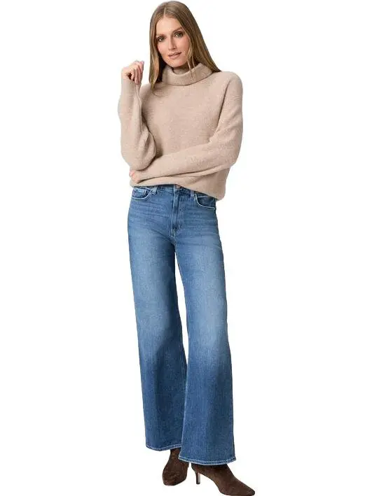 Paige Anessa Wide Leg Jean - Denim
