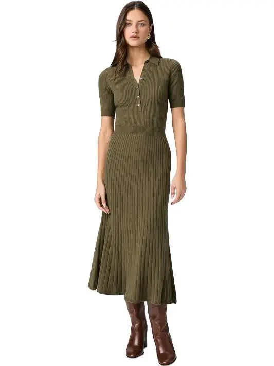 Paige Mathilda Midi Sweater Dress - Green