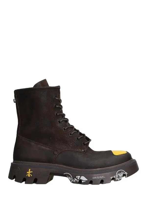 Premiata Brixton Combat Boots - Brown