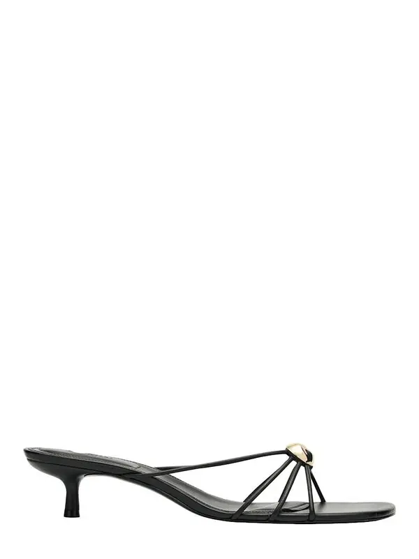 Simkhai Amaya Strappy Kitten-heel Sandals - Black