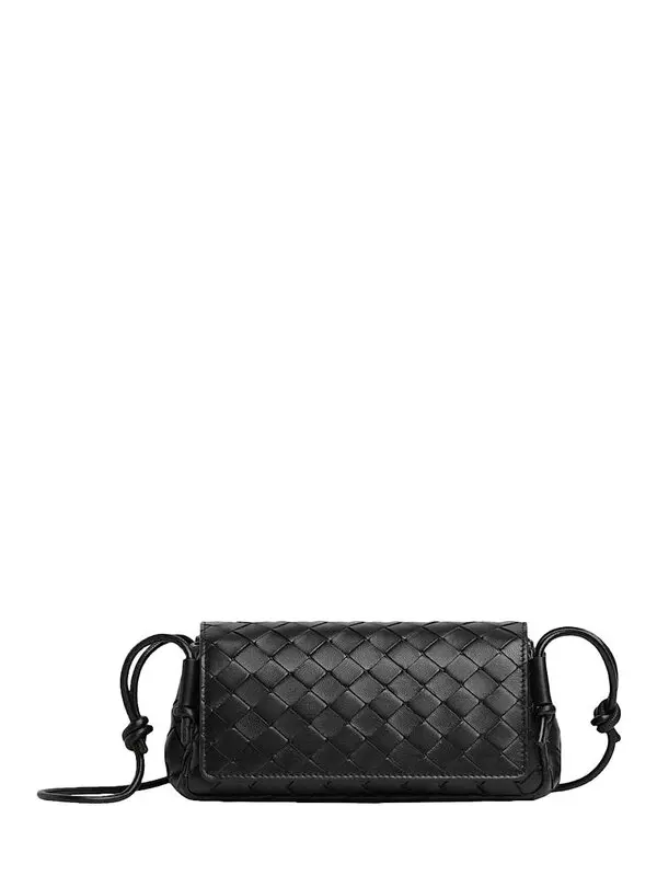 Bottega Veneta Nappa Leather Crossbody Bag - Noccio
