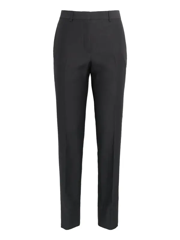 Brioni Wool-silk Slim Trousers - Black