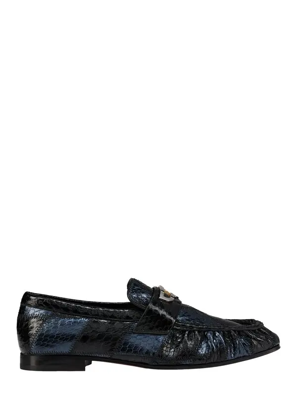 CHRISTIAN LOUBOUTIN Mocallista Patchwork Leather Loafers - Black