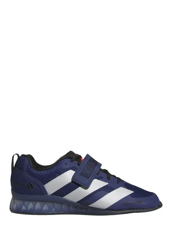 Adidas Adipower Weightlifting 3 Shoes - Dark Blue / Silver Metallic / Core Black
