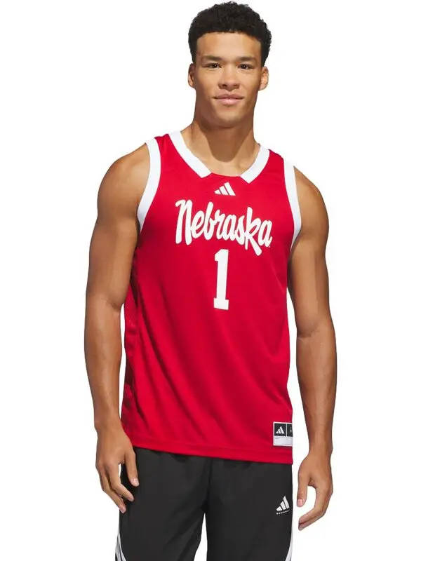 Adidas Nebraska Cornhuskers Swingman Jersey - Team Power Red / White