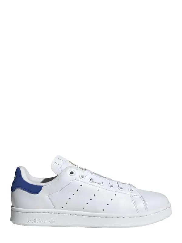 Adidas Velostan Smith Lace Up Sneakers - Cloud White / Cloud White / Royal Blue
